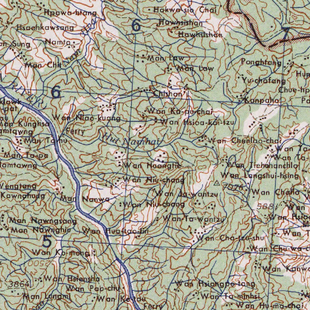 BURMA-HSENWI: NF-47-2 Map by Western Michigan University | Avenza Maps
