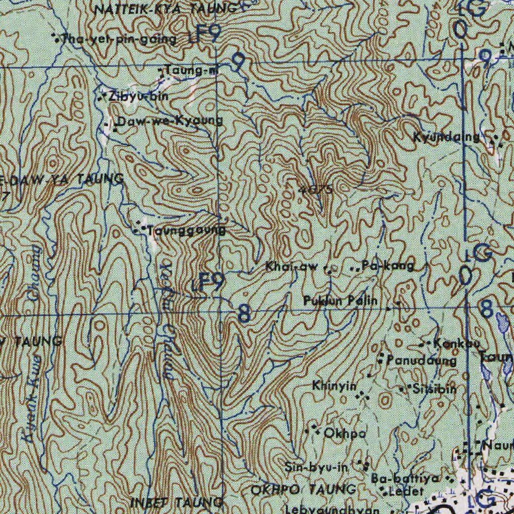 BURMA-MAYMYO: NF-47-5 Map by Western Michigan University | Avenza Maps