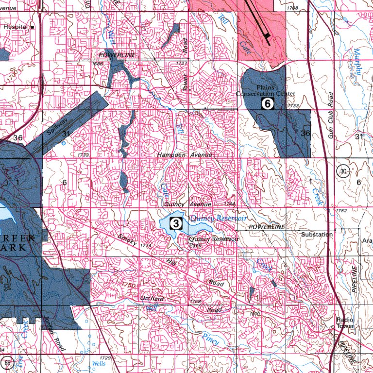 Denver East, CO - BLM Surface Mgmt. Map by Digital Data Services, Inc ...