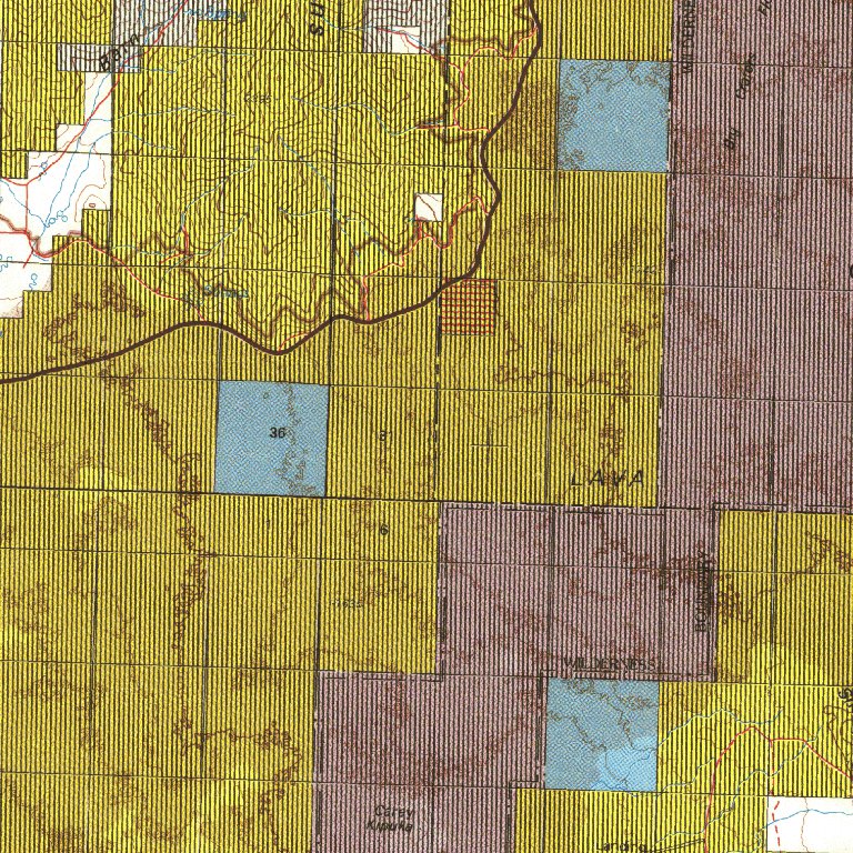 Craters of the Moon, ID - BLM Minerals Mgmt. Map by Digital Data ...