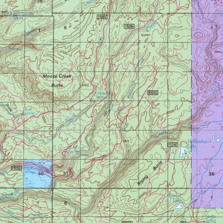Ashton, ID - BLM Surface Mgmt. Map by Digital Data Services, Inc ...