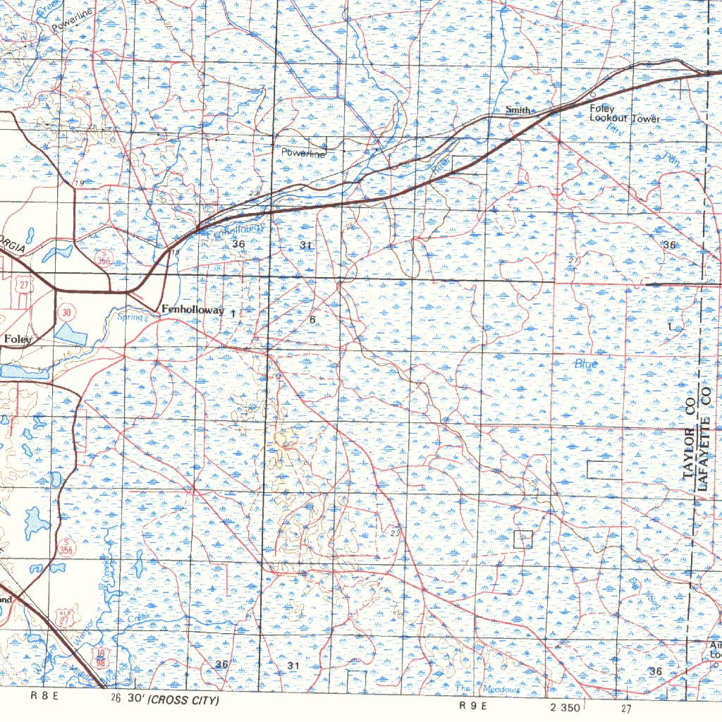 Perry, FL - BLM Surface Mgmt. Map by Digital Data Services, Inc ...