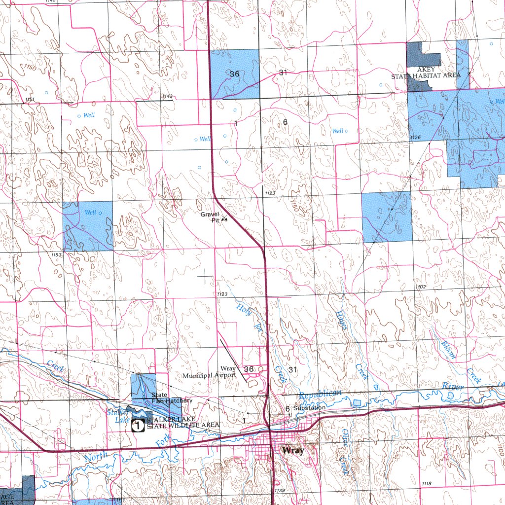 Wray, CO - BLM Surface Mgmt. Map by Digital Data Services, Inc ...