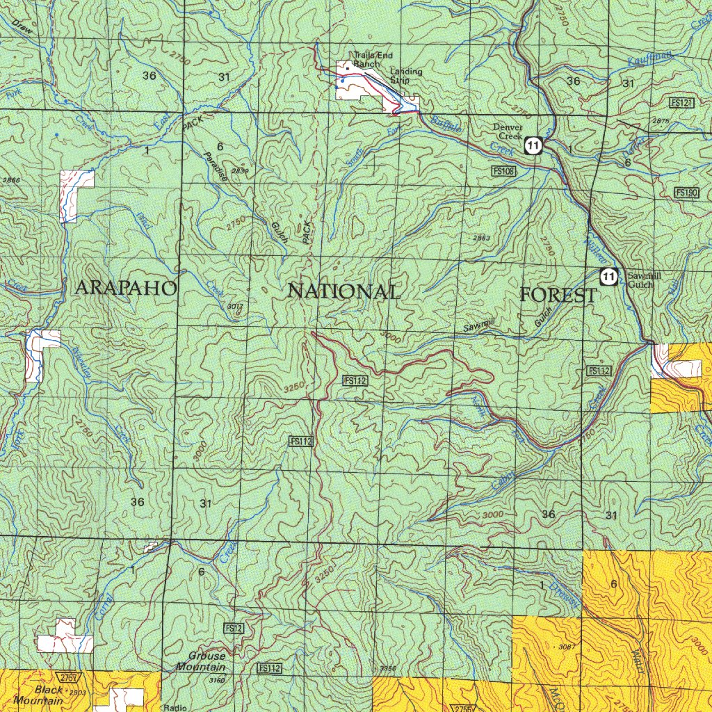 Steamboat Springs, CO - BLM Surface Mgmt. Map by Digital Data Services ...