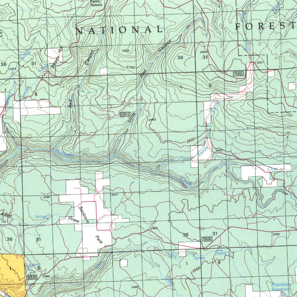 Nucla, CO - BLM Surface Mgmt. Map by Digital Data Services, Inc ...