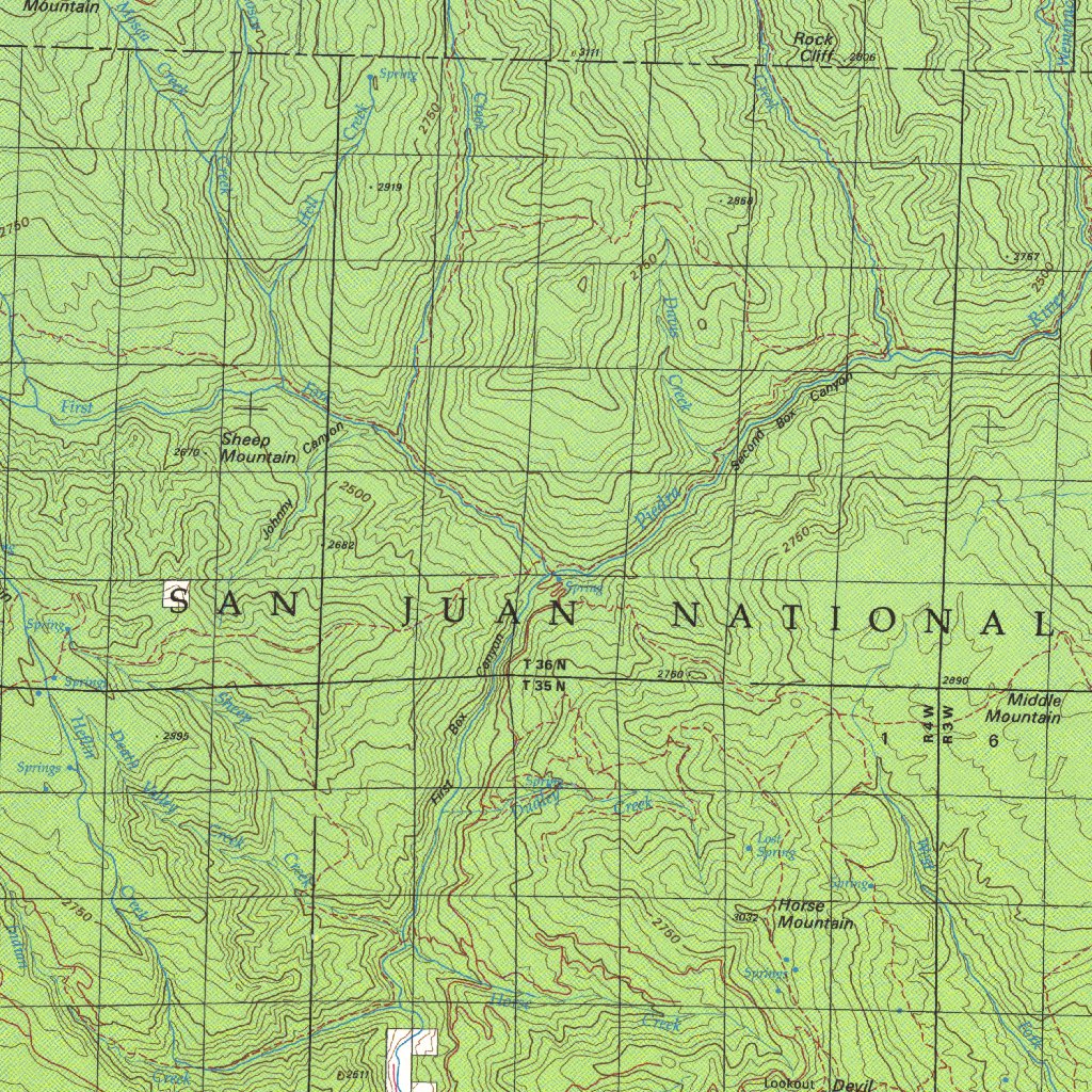 Durango, CO - BLM Surface Mgmt. Map by Digital Data Services, Inc ...