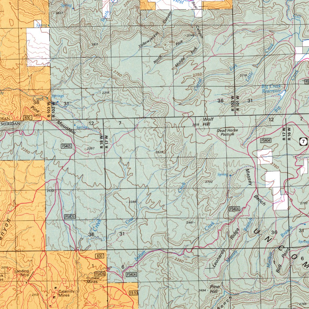 Delta, CO - BLM Surface Mgmt. Map by Digital Data Services, Inc ...
