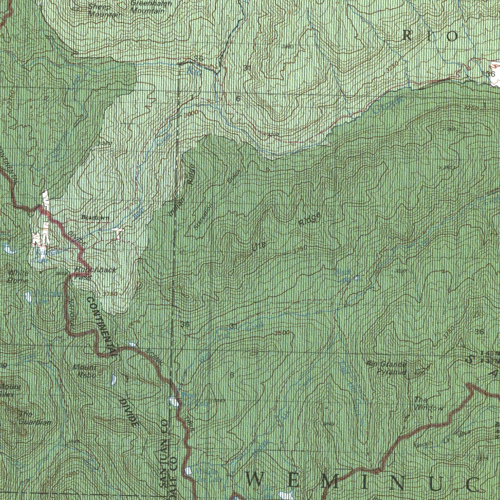 Silverton, CO - BLM Minerals Mgmt. Map by Digital Data Services, Inc ...