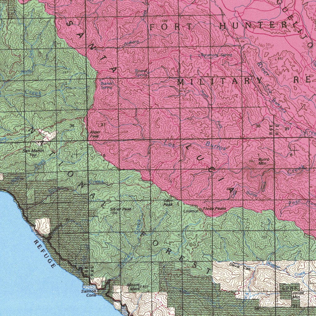 Cambria, CA - BLM Minerals Mgmt. Map by Digital Data Services, Inc ...