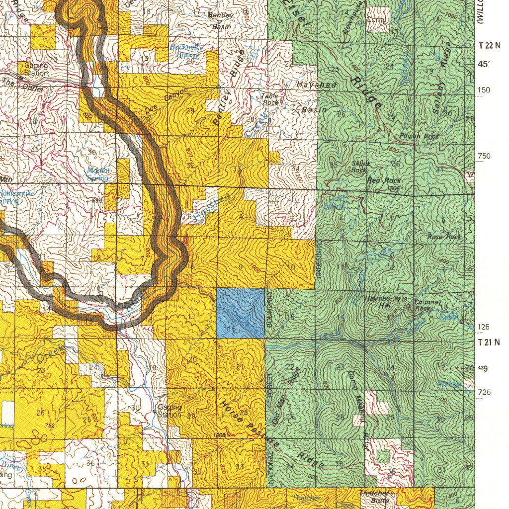 Covelo, CA - BLM Surface Mgmt. Map by Digital Data Services, Inc ...