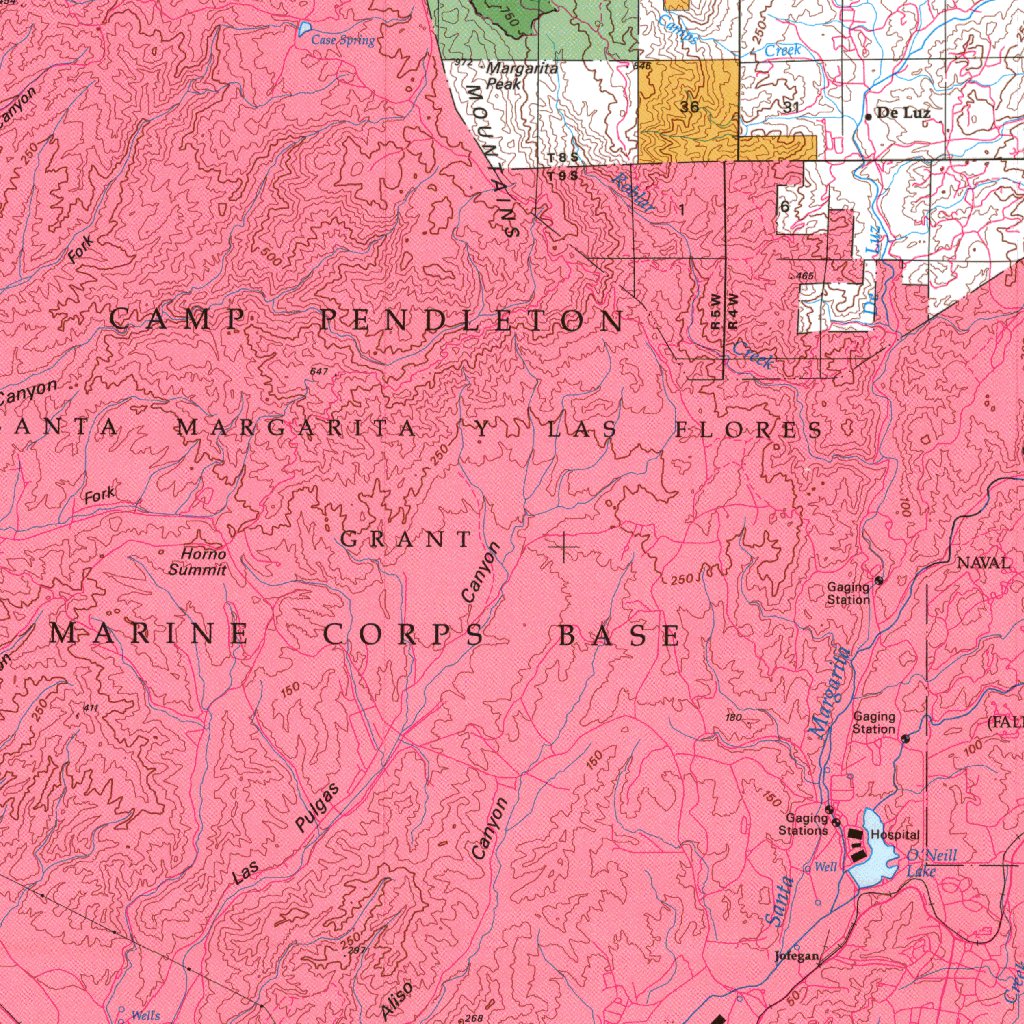 Oceanside, CA - BLM Surface Mgmt. Map by Digital Data Services, Inc ...