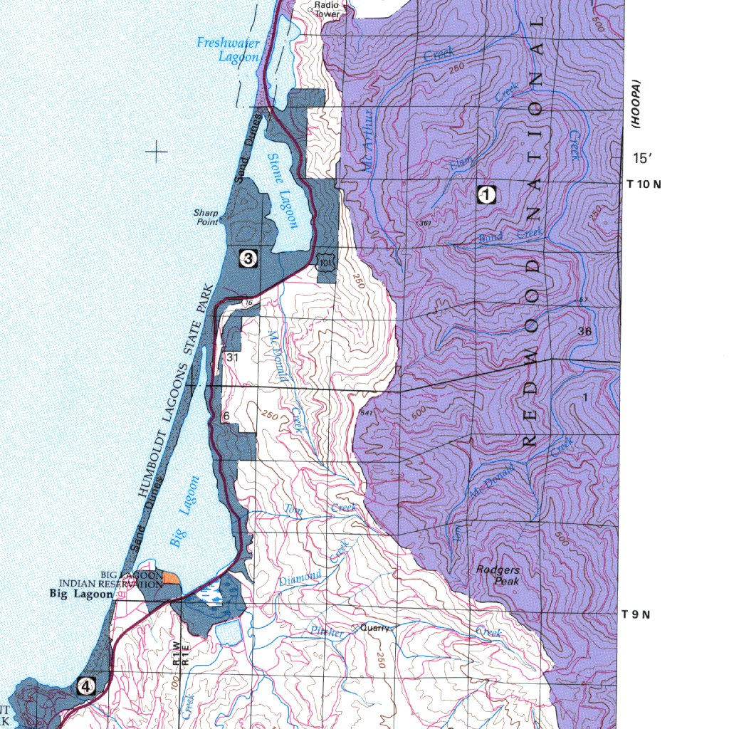 Orick, CA - BLM Surface Mgmt. Map by Digital Data Services, Inc ...