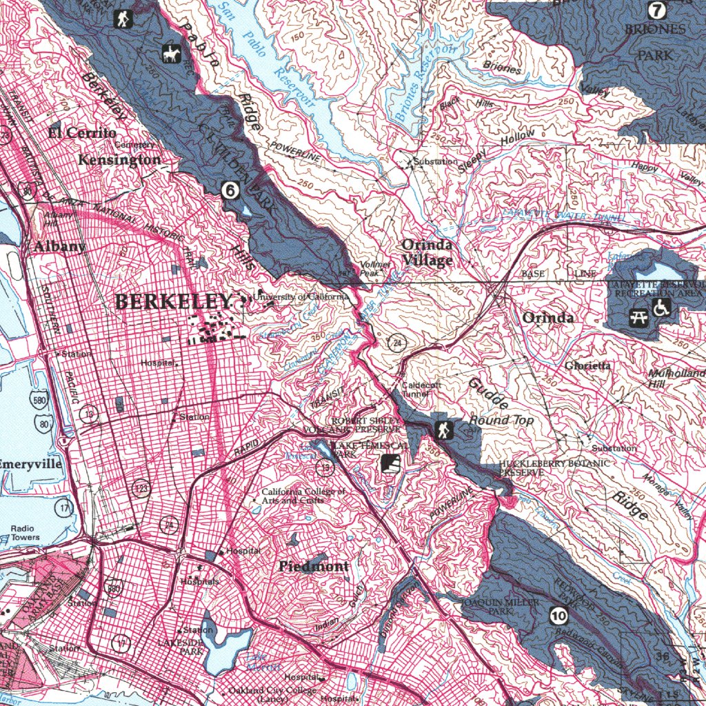 San Francisco, CA - BLM Surface Mgmt. Map by Digital Data Services, Inc ...