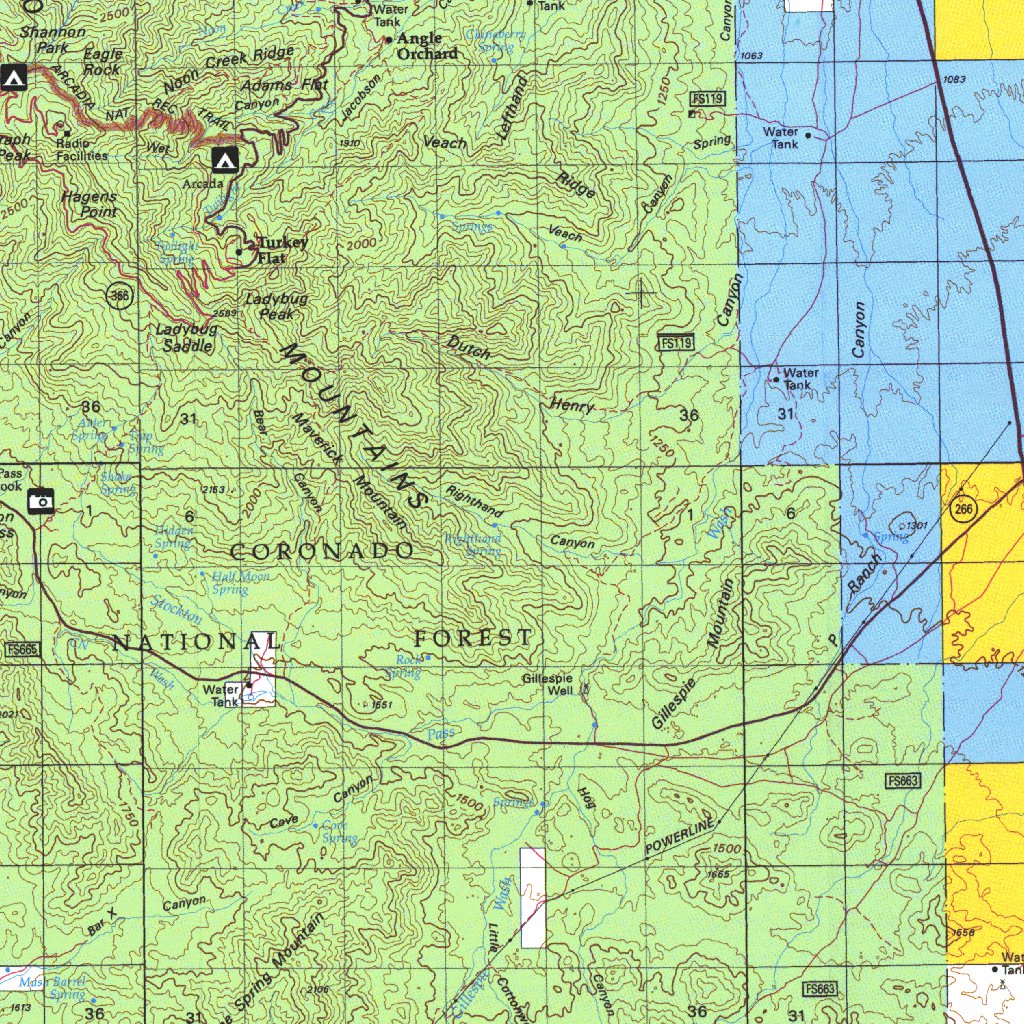 Safford, AZ - BLM Surface Mgmt. Map by Digital Data Services, Inc ...