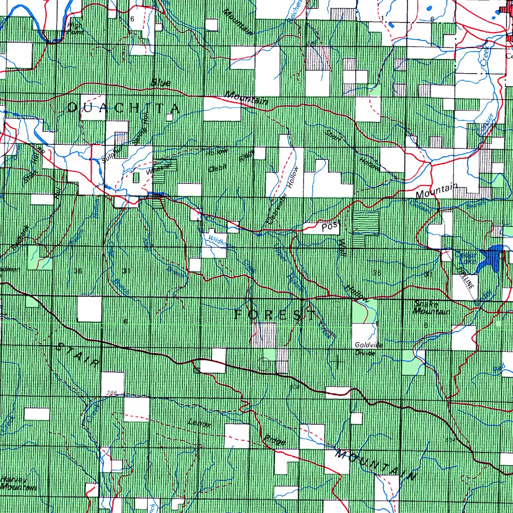 Mena, AR - BLM Minerals Mgmt. Map by Digital Data Services, Inc ...