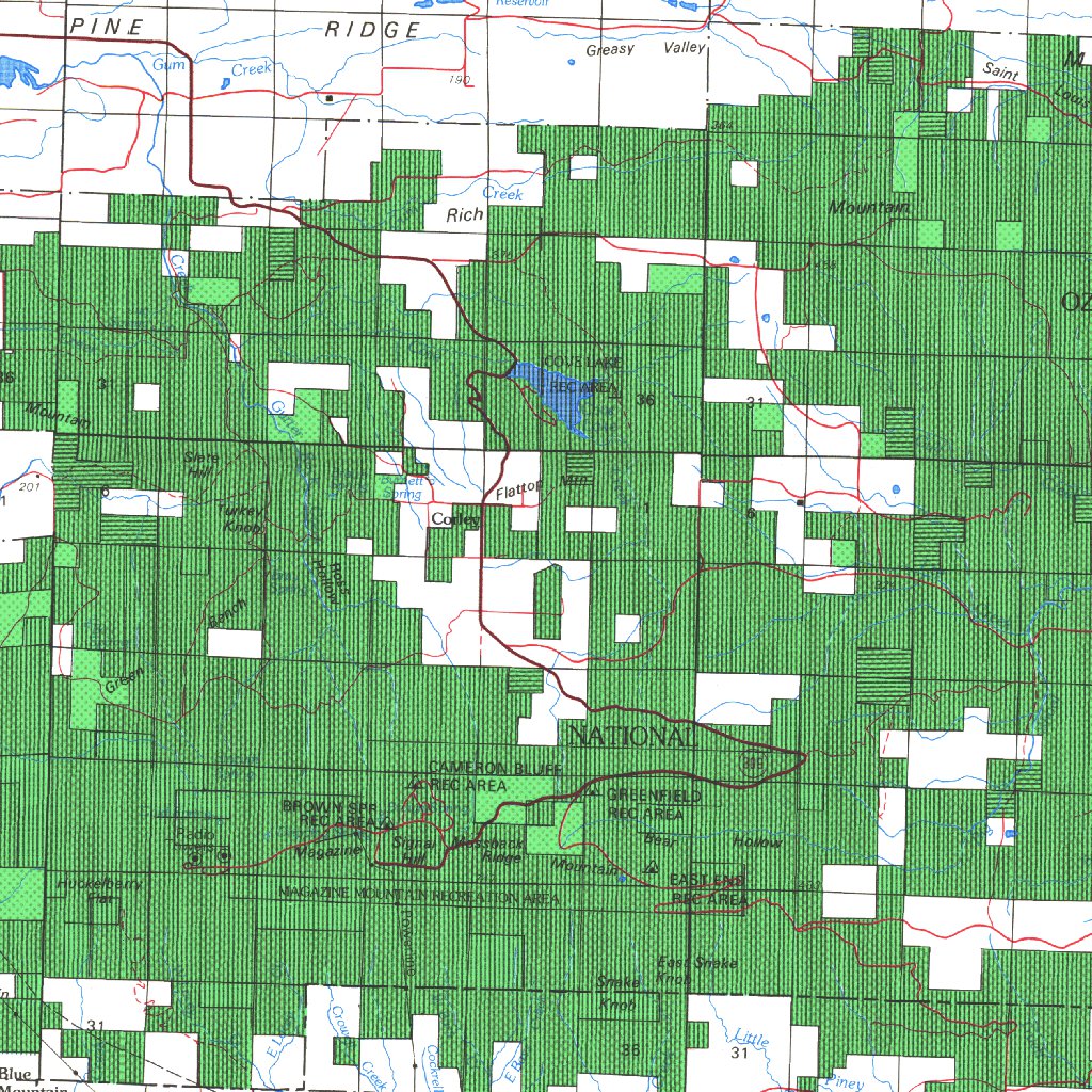 Russellville, AR - BLM Minerals Mgmt. Map by Digital Data Services, Inc ...