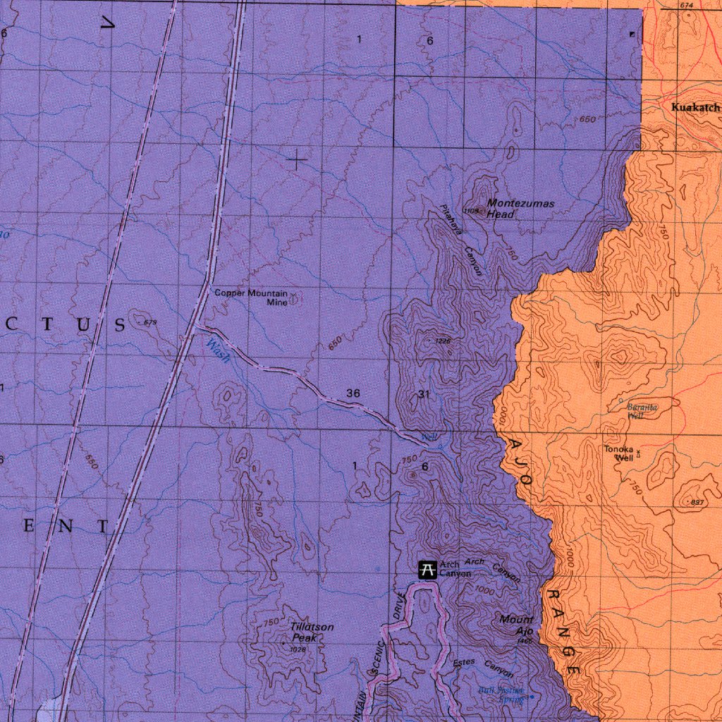 Ajo, AZ - BLM Surface Mgmt. Map by Digital Data Services, Inc. | Avenza ...