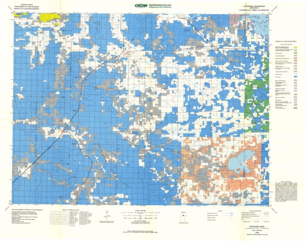 Littlefork, MN - BLM Surface Mgmt. Map by Digital Data Services, Inc ...