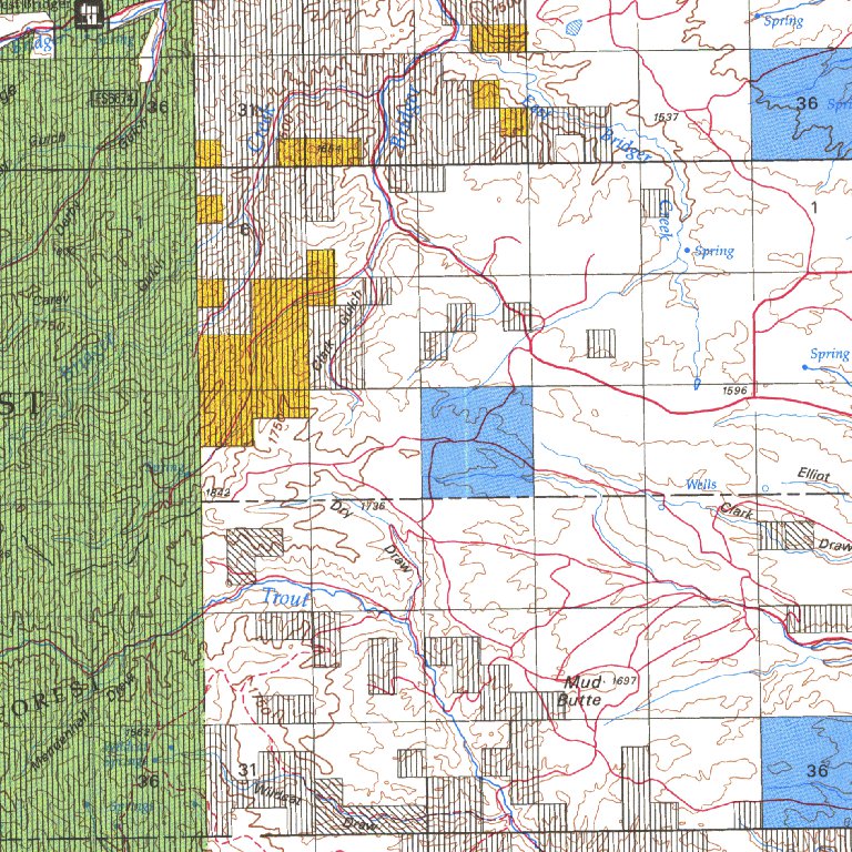 Big Timber, MT - BLM Minerals Mgmt. Map by Digital Data Services, Inc ...