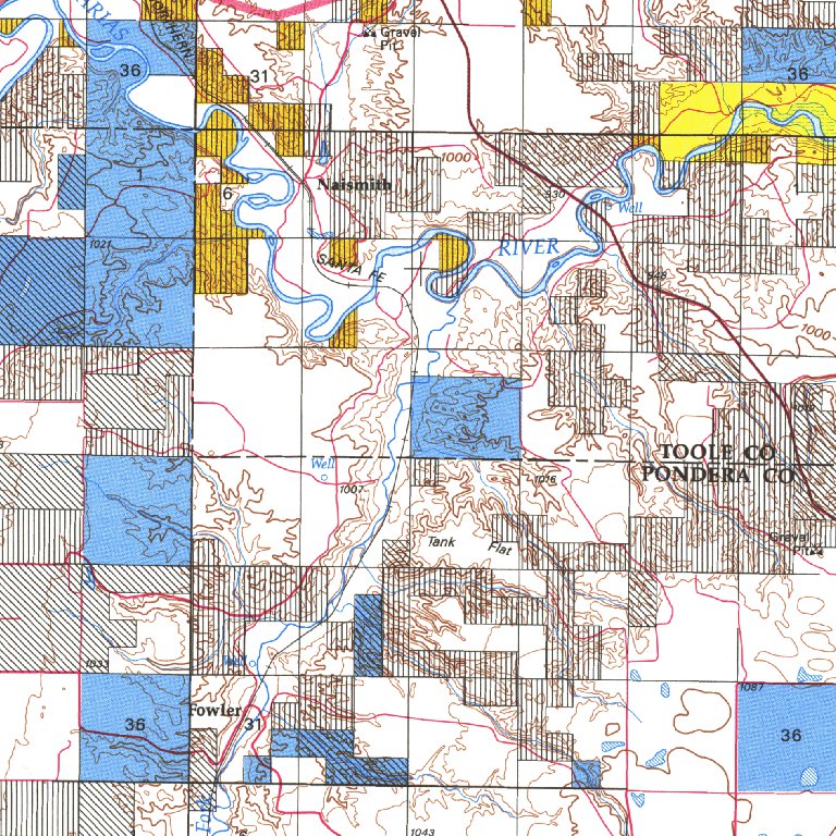 Conrad, MT - BLM Minerals Mgmt. Map by Digital Data Services, Inc ...