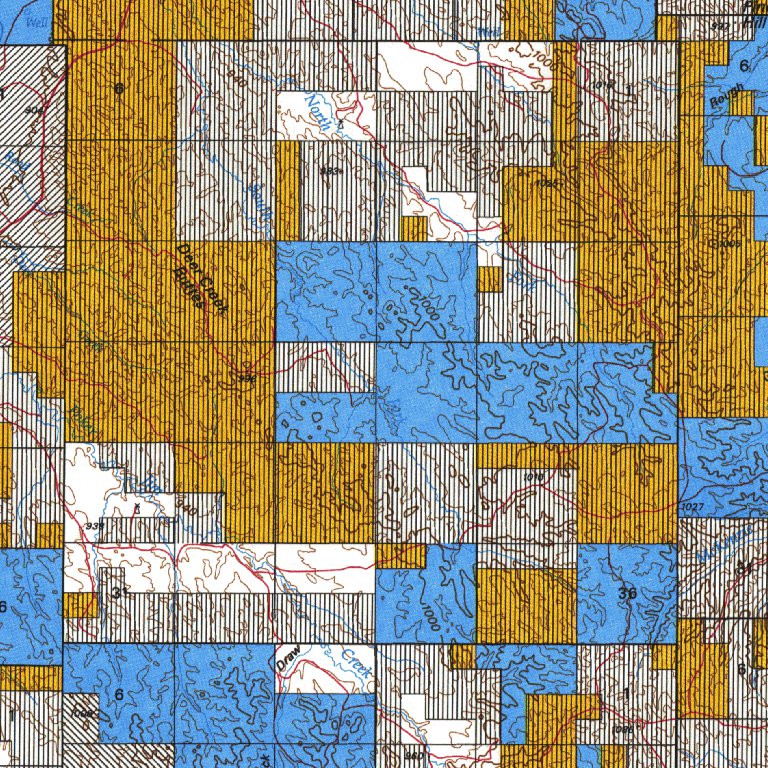 Powderville, MT - BLM Minerals Mgmt. Map by Digital Data Services, Inc ...