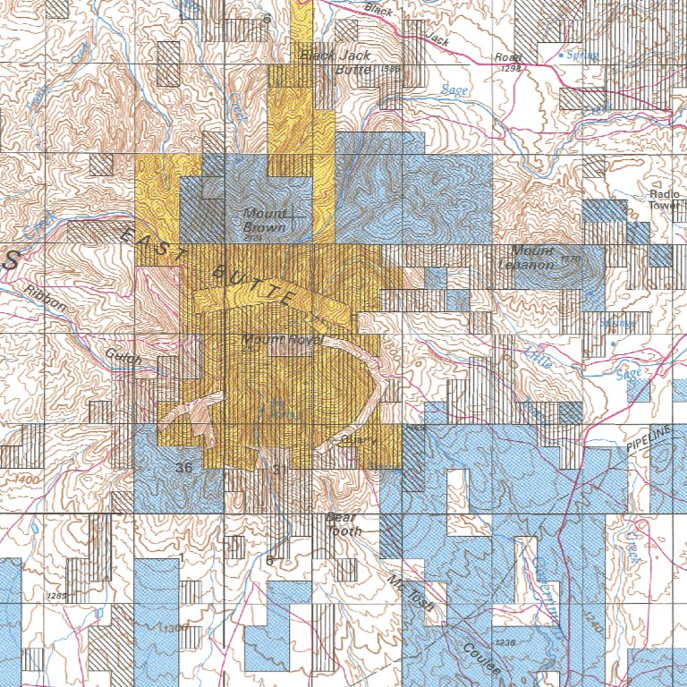 Sweet Grass Hills, MT - BLM Minerals Mgmt. Map by Digital Data Services ...