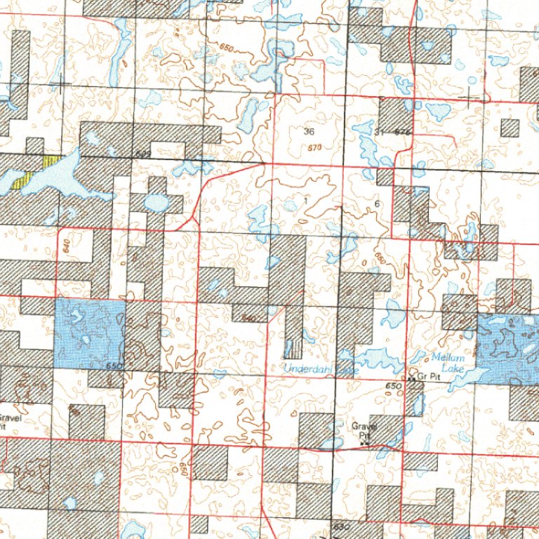 Minot, ND - BLM Minerals Mgmt. Map by Digital Data Services, Inc ...