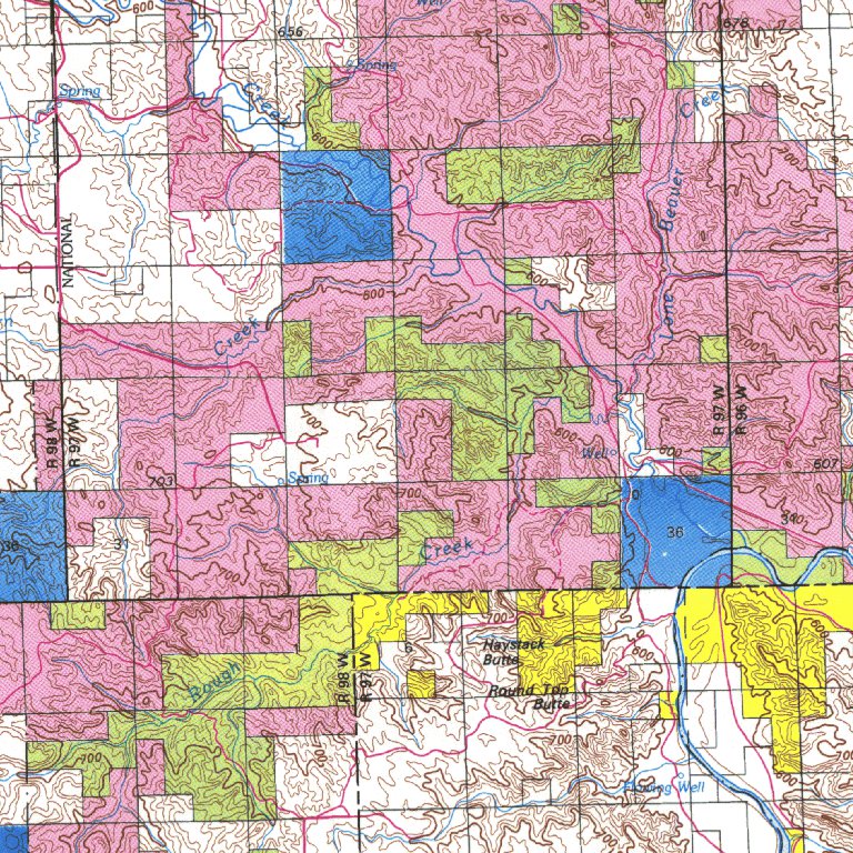 Watford City, ND - BLM Surface Mgmt. Map by Digital Data Services, Inc ...