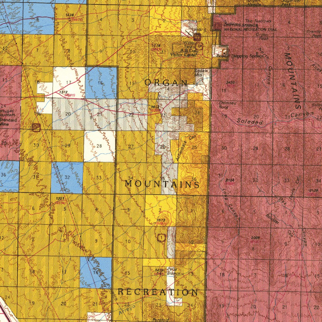 Las Cruces, NM - BLM Minerals Mgmt. Map by Digital Data Services, Inc ...