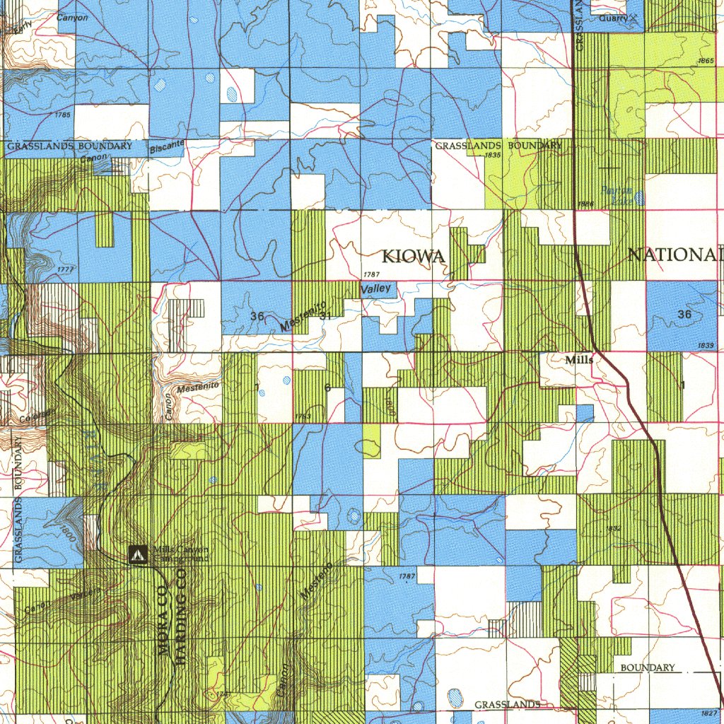Springer, NM - BLM Minerals Mgmt. Map by Digital Data Services, Inc ...