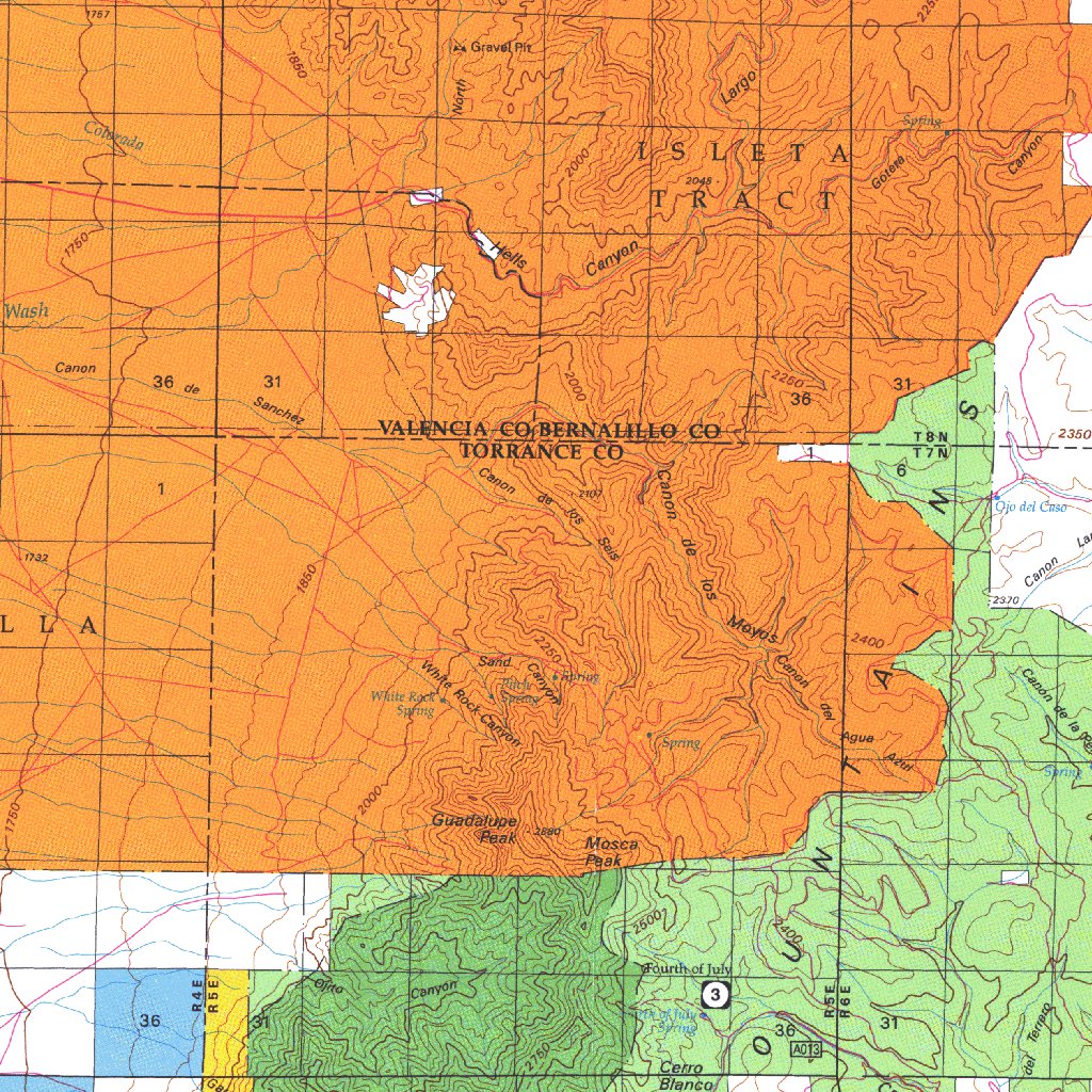 Belen, NM - BLM Surface Mgmt. Map by Digital Data Services, Inc ...