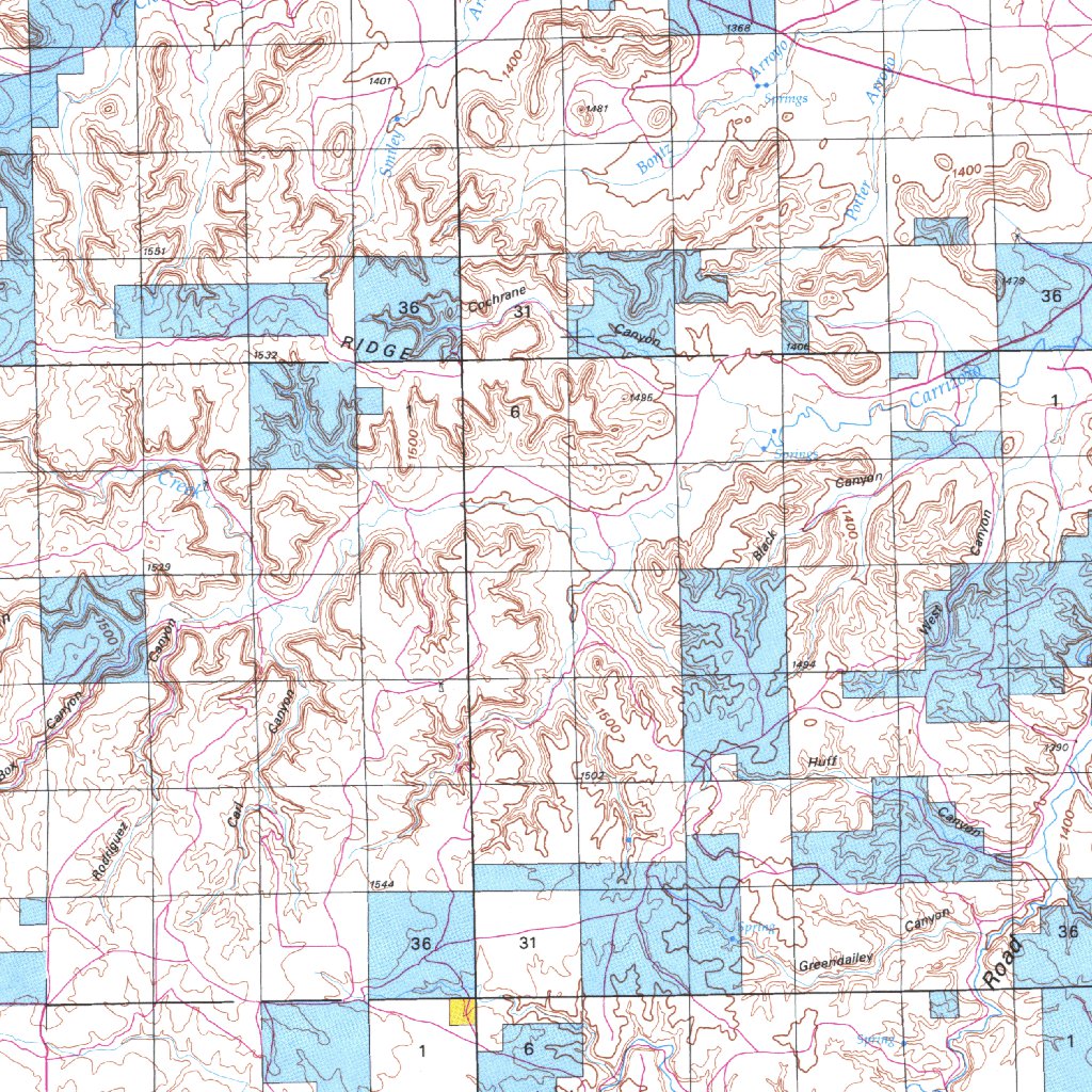 Capulin Mountain, NM - BLM Surface Mgmt. Map by Digital Data Services ...