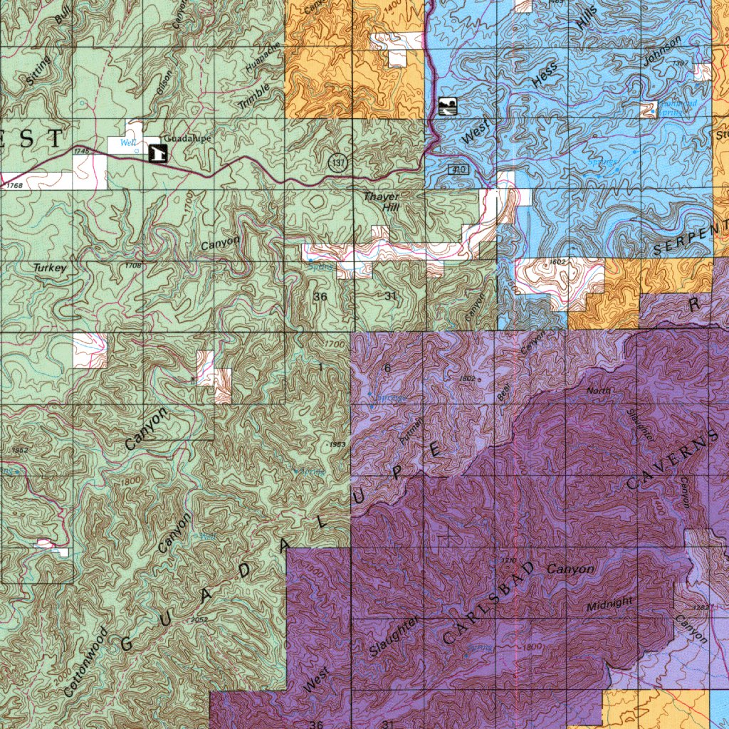 Carlsbad, NM - BLM Surface Mgmt. Map by Digital Data Services, Inc ...
