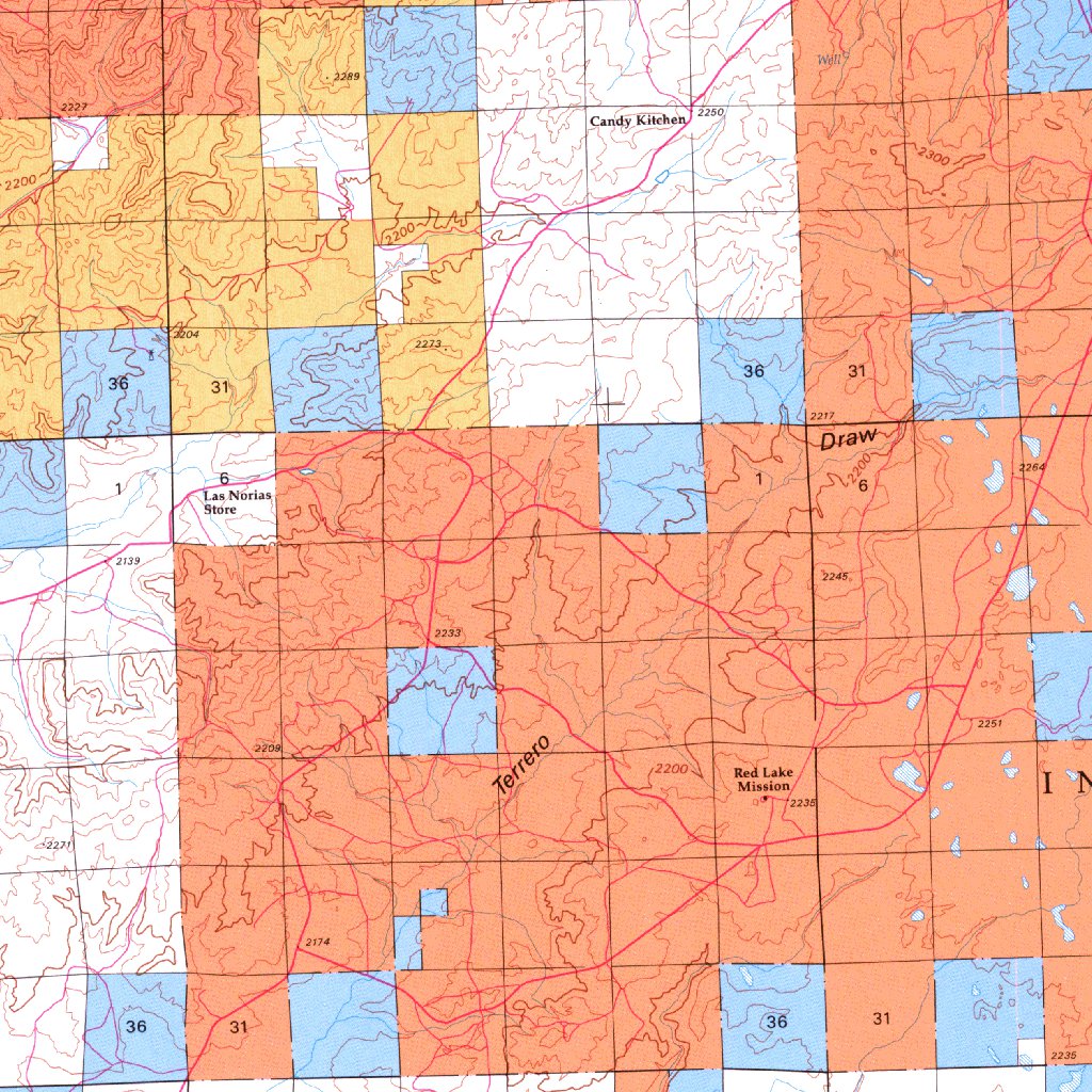 Fence Lake, NM - BLM Surface Mgmt. Map by Digital Data Services, Inc ...