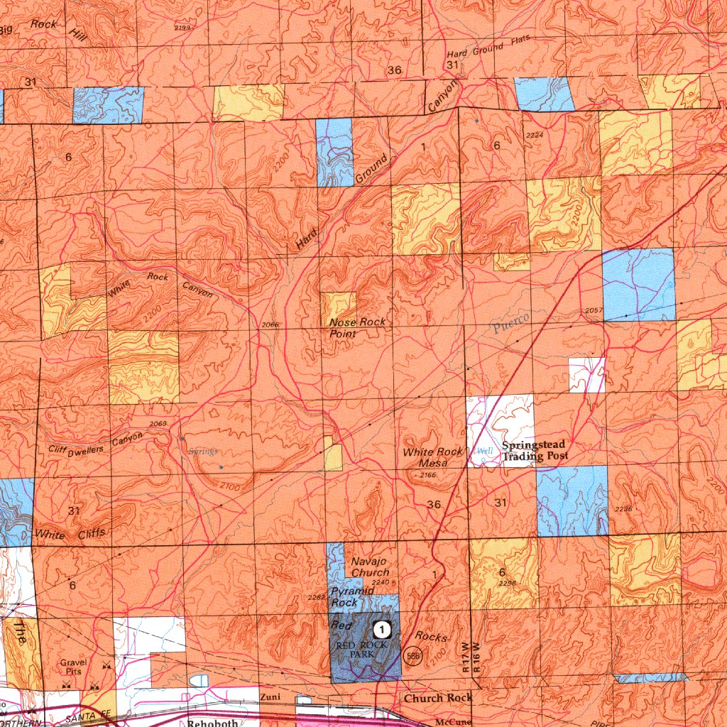 Gallup, NM - BLM Surface Mgmt. Map by Digital Data Services, Inc ...