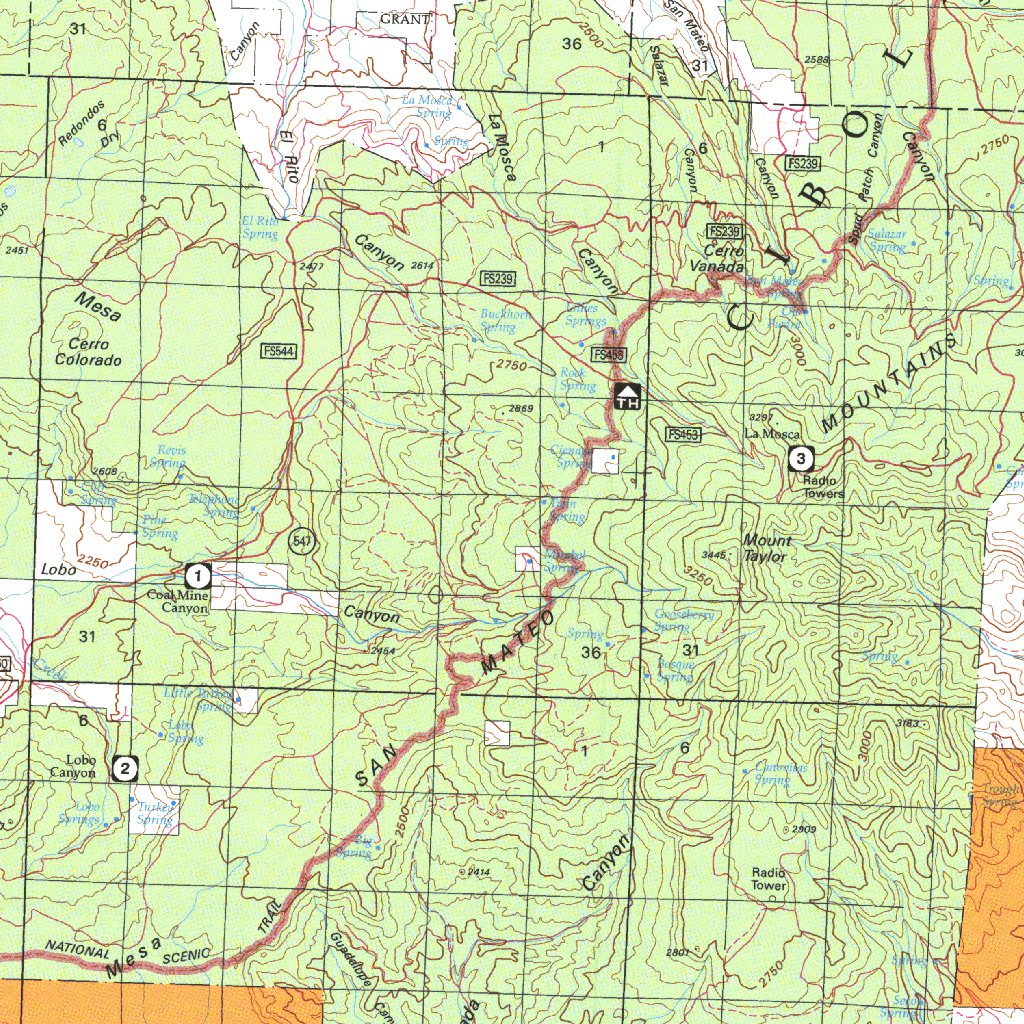 Grants, NM - BLM Surface Mgmt. Map by Digital Data Services, Inc ...