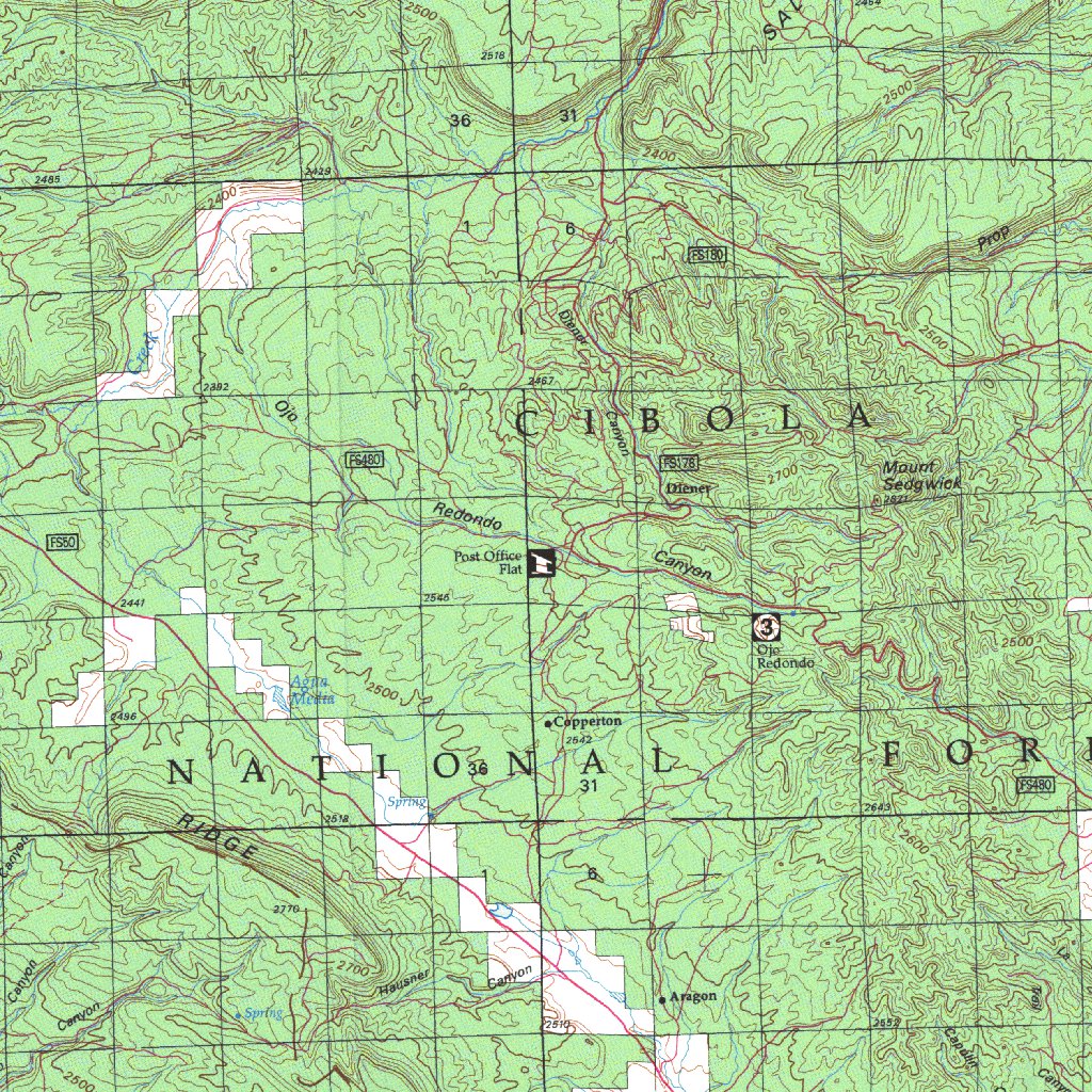 Zuni, NM - BLM Surface Mgmt. Map by Digital Data Services, Inc ...