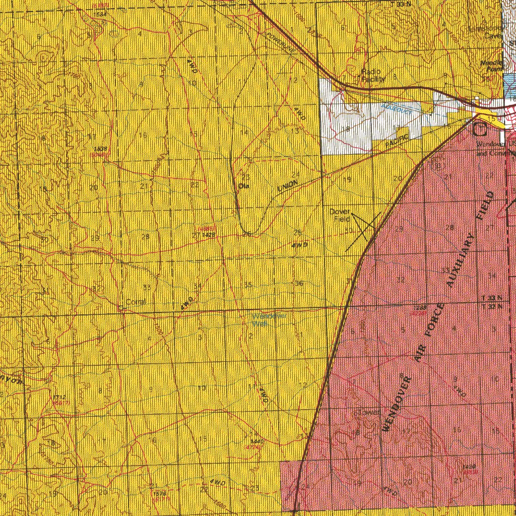Wendover, NV - BLM Minerals Mgmt. Map by Digital Data Services, Inc ...