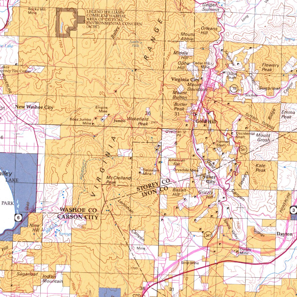 Carson City, NV - BLM Surface Mgmt. Map by Digital Data Services, Inc ...