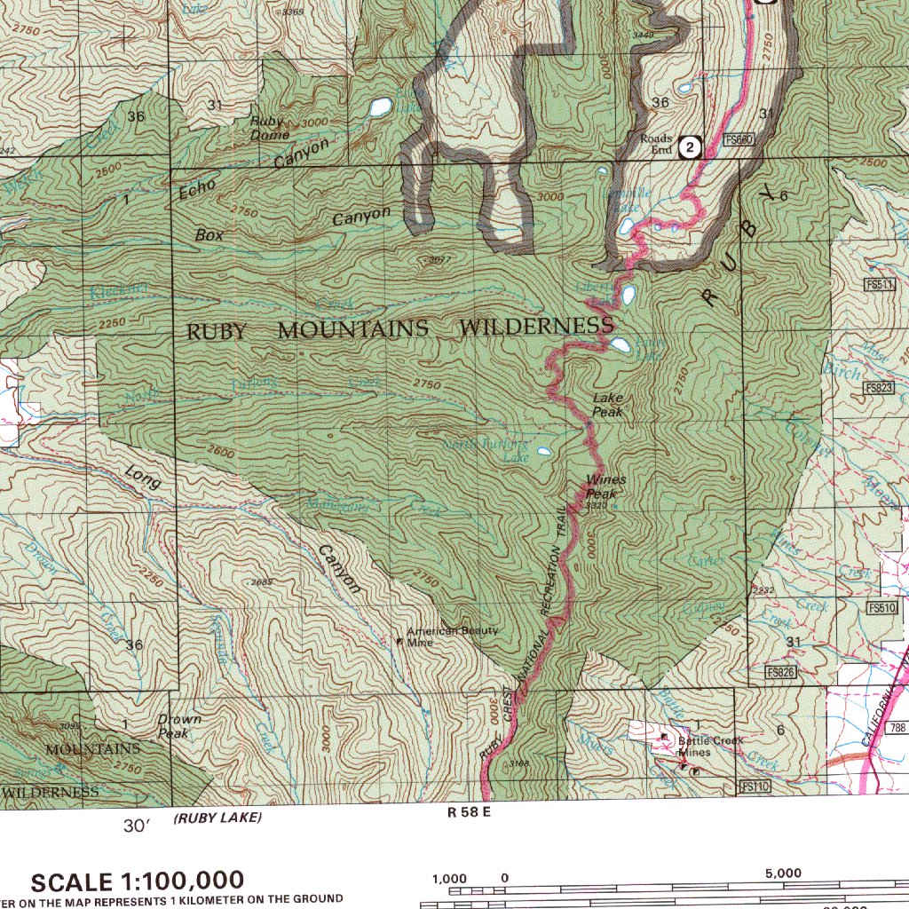Elko, NV - BLM Surface Mgmt. Map by Digital Data Services, Inc ...