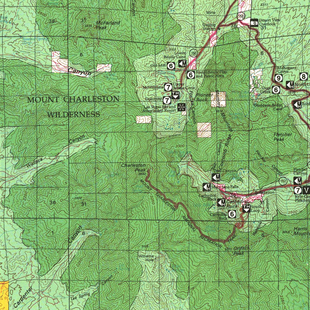Las Vegas, NV - BLM Surface Mgmt. Map by Digital Data Services, Inc ...