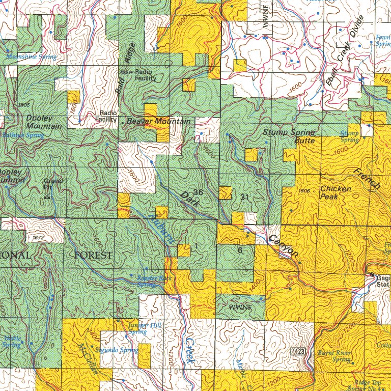 Baker, OR - BLM Surface Mgmt. Map by Digital Data Services, Inc ...