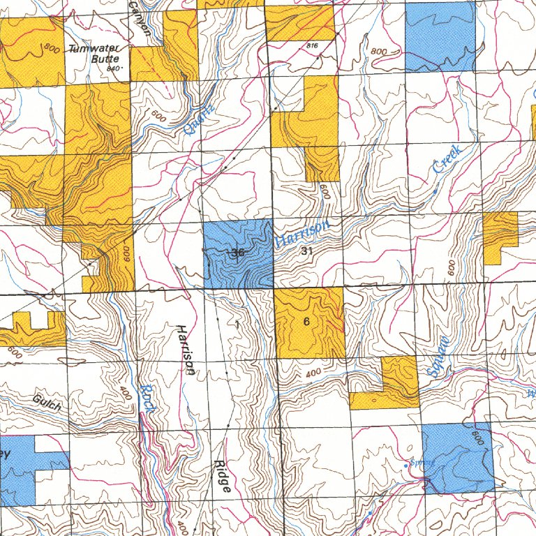 Goldendale, OR - BLM Surface Mgmt. Map by Digital Data Services, Inc ...