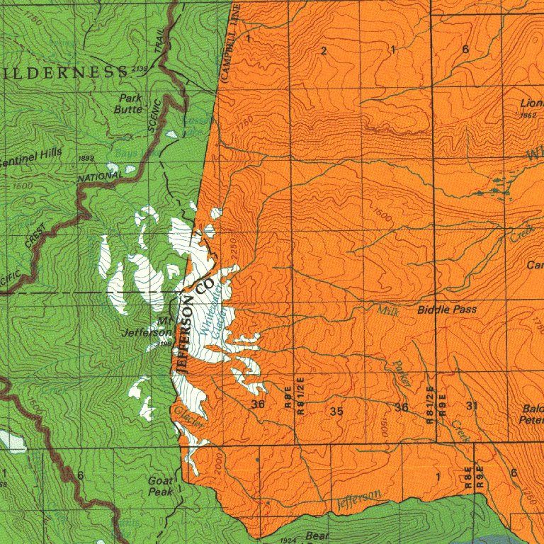 Madras, OR - BLM Surface Mgmt. Map by Digital Data Services, Inc ...