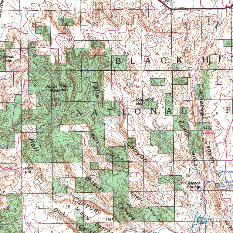 Hot Springs, SD - BLM Surface Mgmt. Map by Digital Data Services, Inc ...