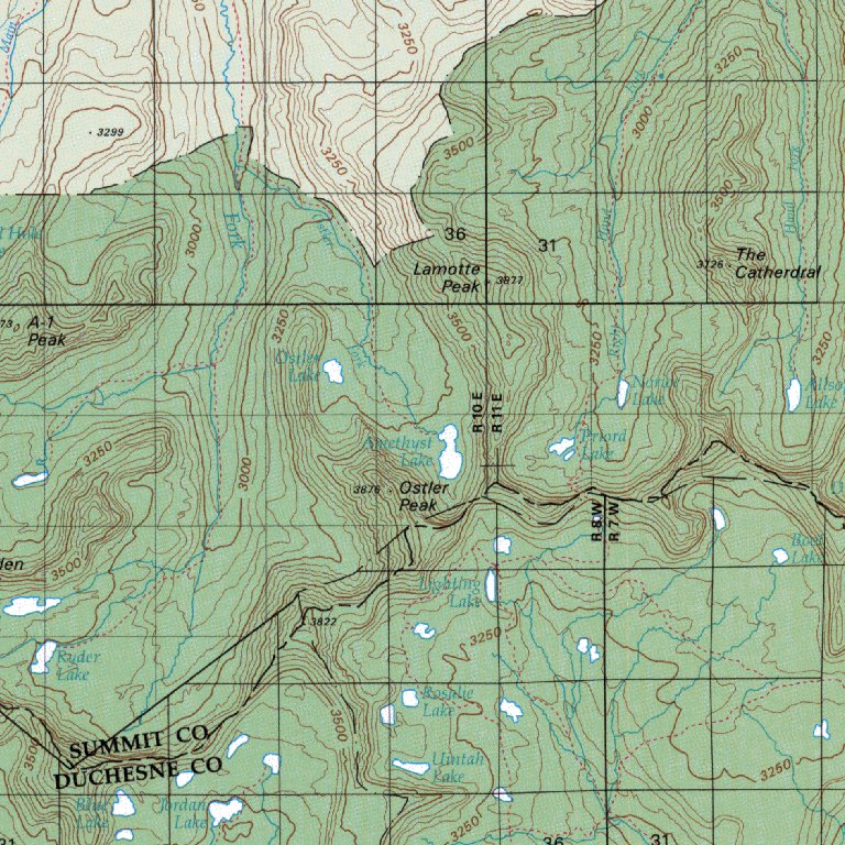 Kings Peak, UT - BLM Surface Mgmt. Map by Digital Data Services, Inc. | Avenza Maps