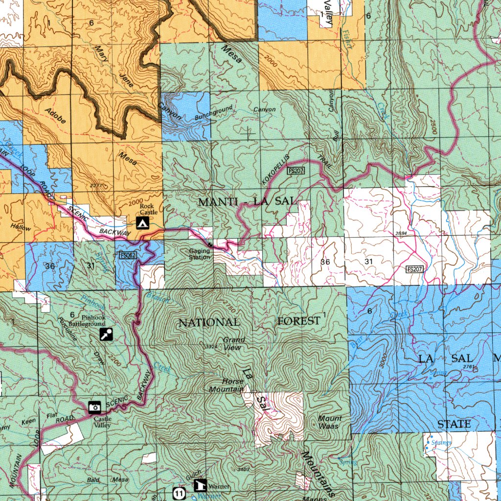 Moab, UT - BLM Surface Mgmt. Map by Digital Data Services, Inc ...