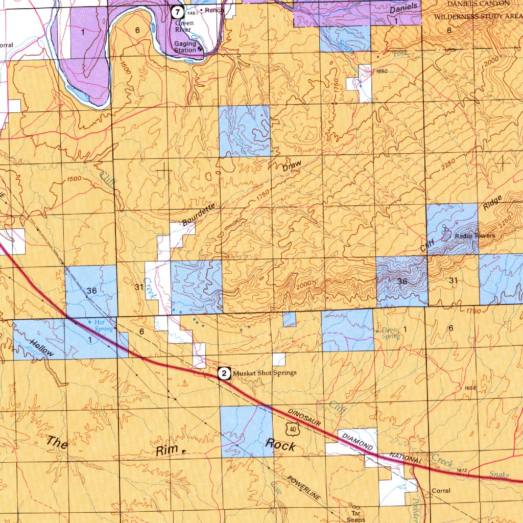 Vernal, UT - BLM Surface Mgmt. Map by Digital Data Services, Inc ...