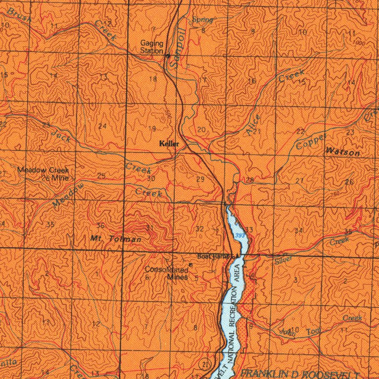 Nespelem, WA - BLM Minerals Mgmt. Map by Digital Data Services, Inc ...