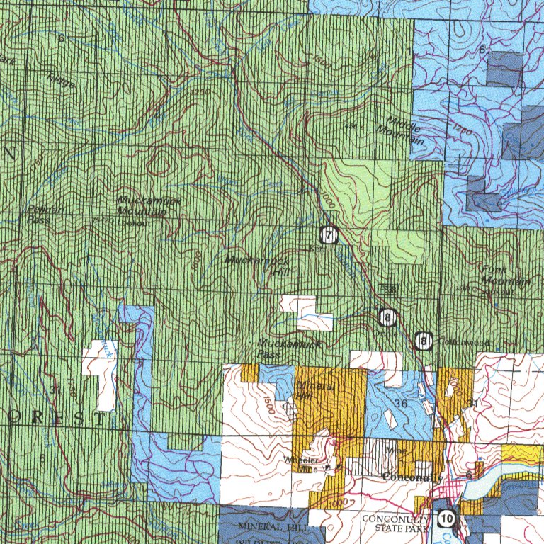 Oroville, WA - BLM Minerals Mgmt. Map by Digital Data Services, Inc ...